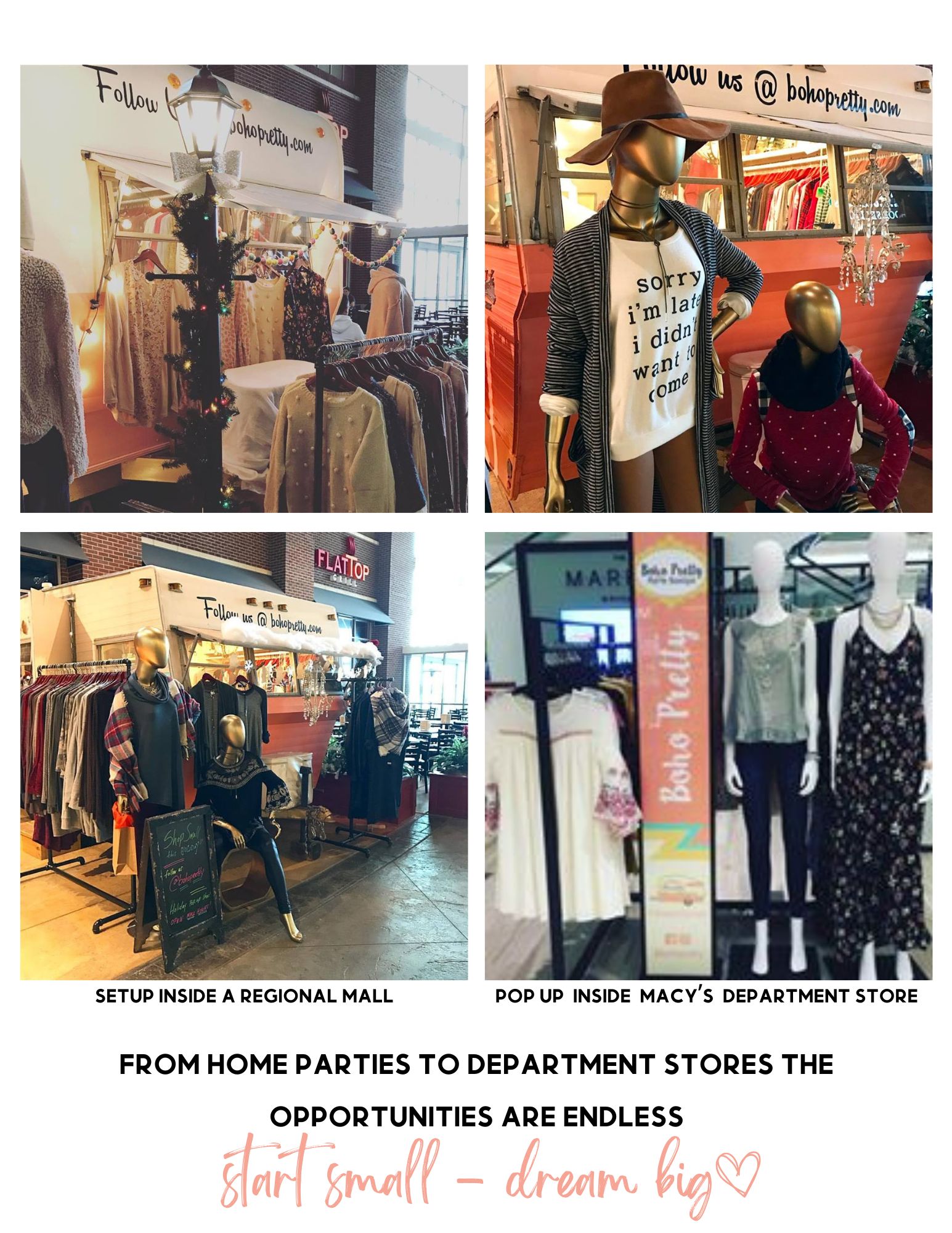 Start A Mobile Boutique Guide + Pop Up Shop Planner & Tracker Bundle ...